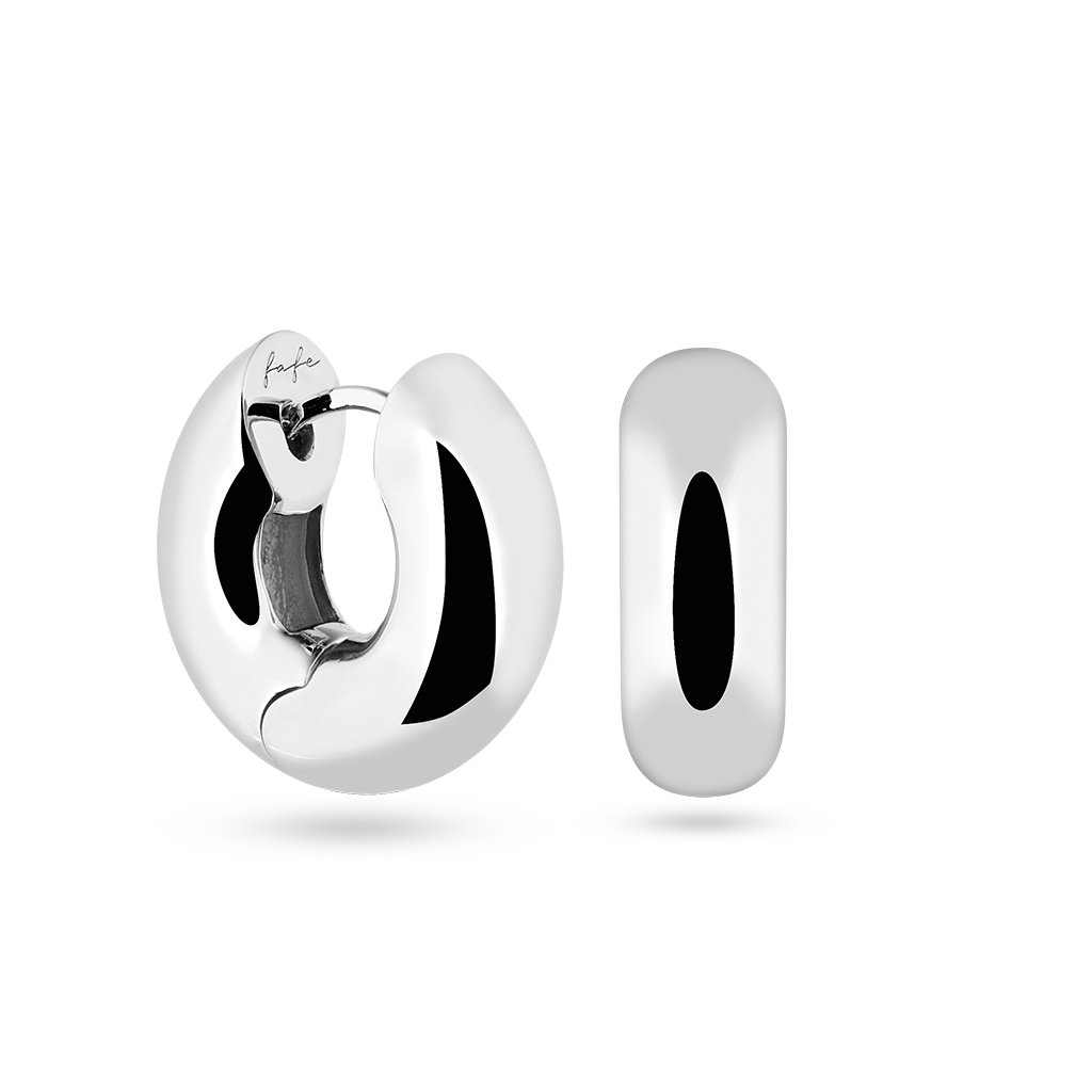 BOLD HOOPS CLASSIC SILBER - Schmuck online einkaufen - fafe collection