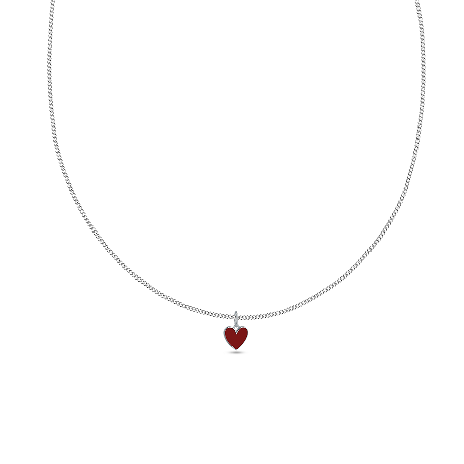 RED HEART CHAIN - BASIC - 55 SILBER – fafe collection