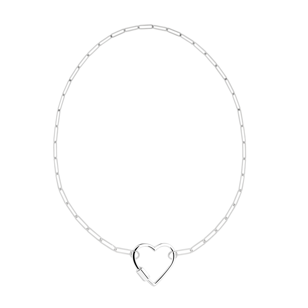 HEART LOCK CHAIN - LINK 50 SILBER – fafe collection